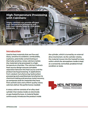 Calcination Technology | High-Temperature Processing with Rotary Calciners